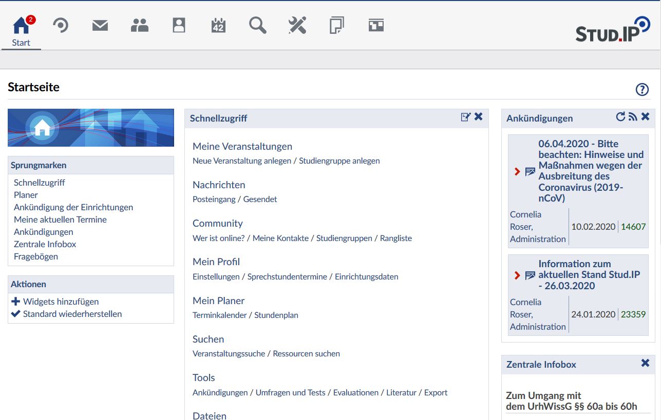 Lernen, Lehren und Organisieren mit Stud.IP | HAWK Hochschule für ...